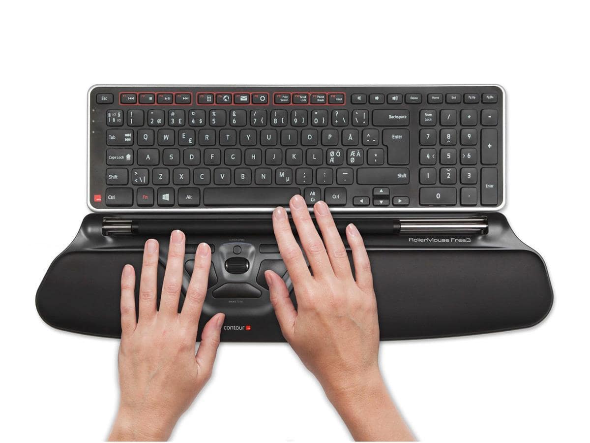 Contour RollerMouse Free3 Trådløs Sort