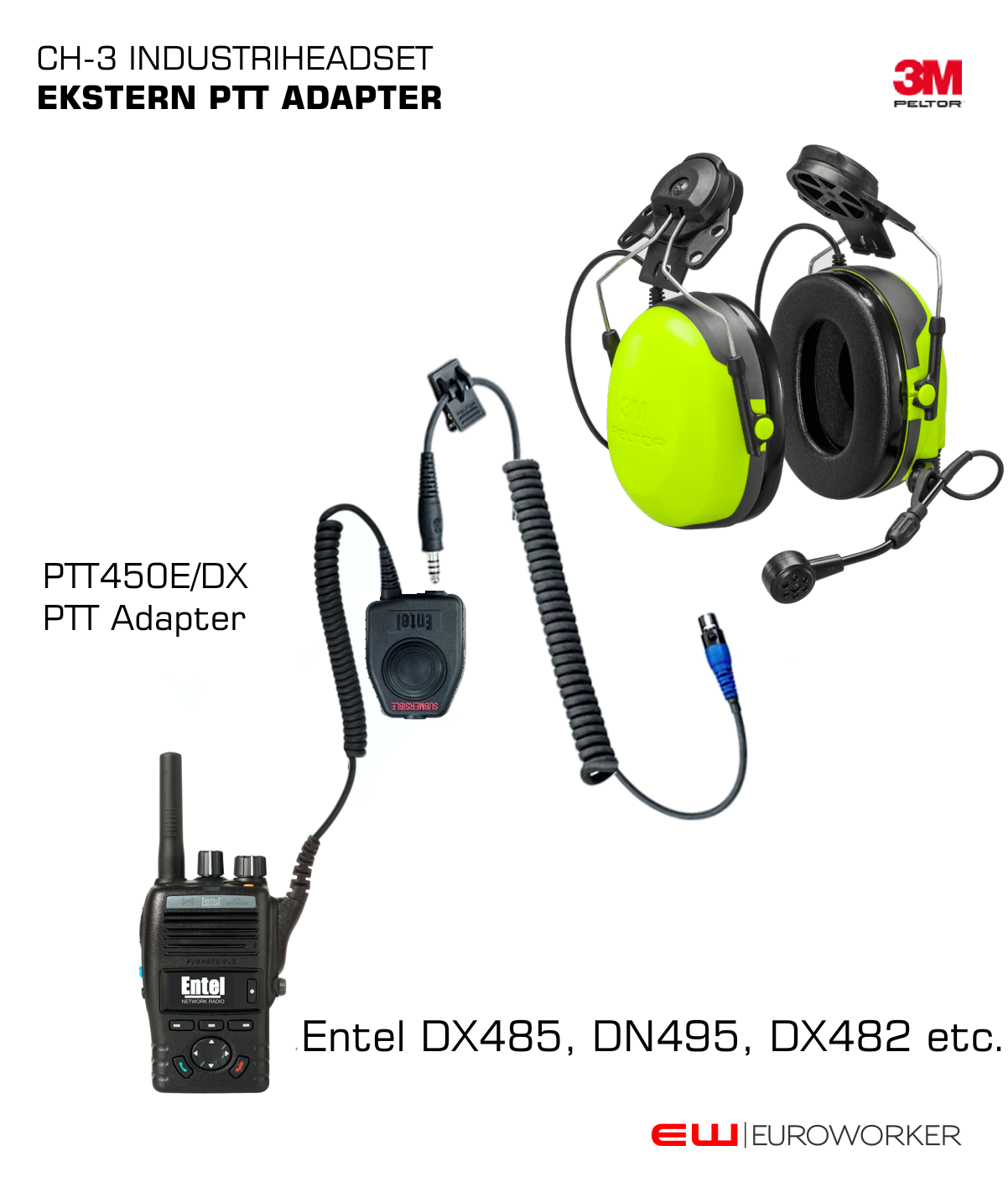 Entel PTT450E/DX PTT Adapter (DX-serie)