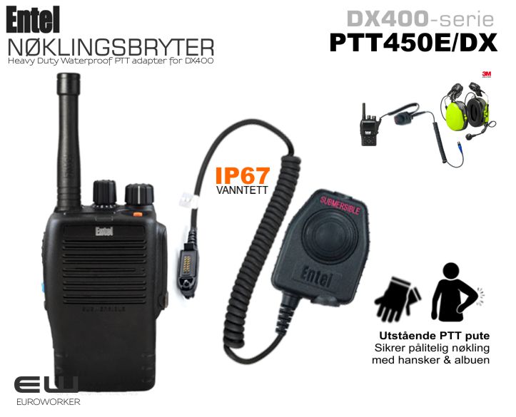 Entel PTT450E/DX PTT Adapter (DX-serie)
