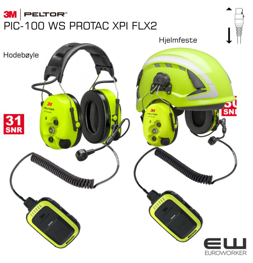 3M Peltor PIC-100 In-Ear Communication Headset (UHF, BT, IP54)