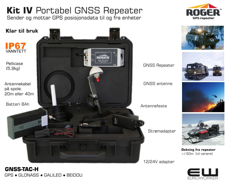 Kit IV - Roger Portabel GNSS Repeater (GNSS-TAC-H)