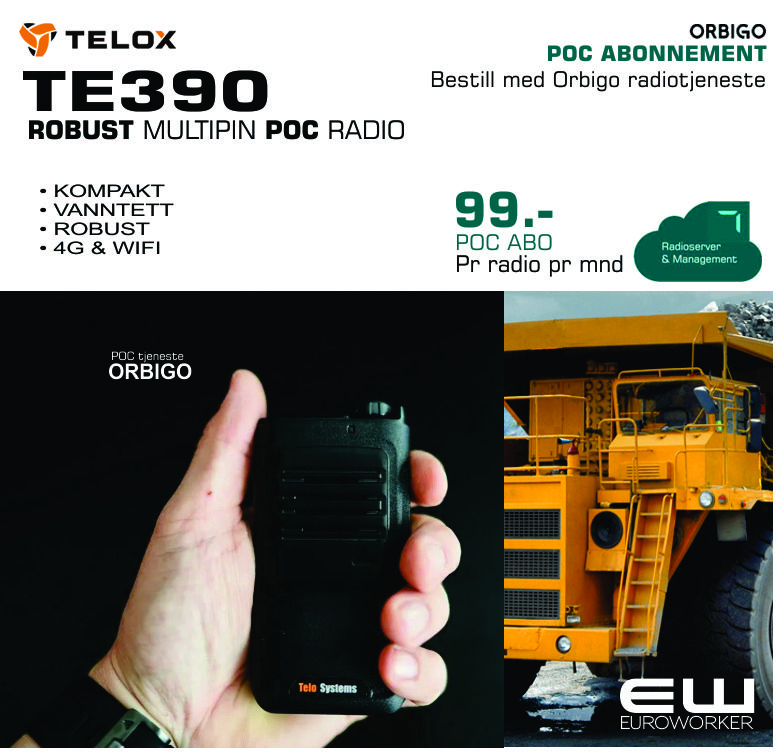 Telox TE390 Multipin Robust Håndholdt POC terminal (4G, WiFi)