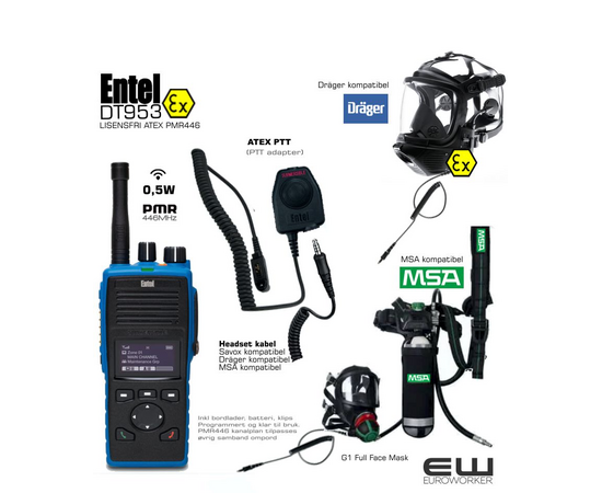 Entel DT953 Atex 446MHz (Lisensfri, Atex)